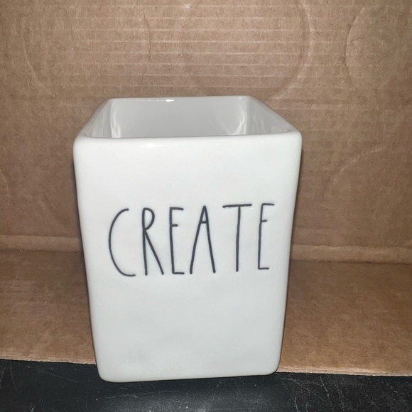 Rae Dunn | Office | Rae Dunn White Create Ceramic Holder | Poshmark